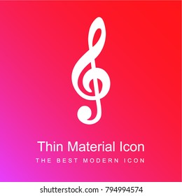 G Clef Symbol Red Pink Gradient 스톡 벡터(로열티 프리) 794994574 | Shutterstock