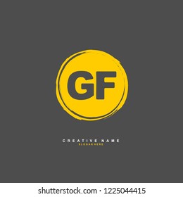 G F Gf Initial Logo Template Stock Vector (Royalty Free) 1225044415 ...