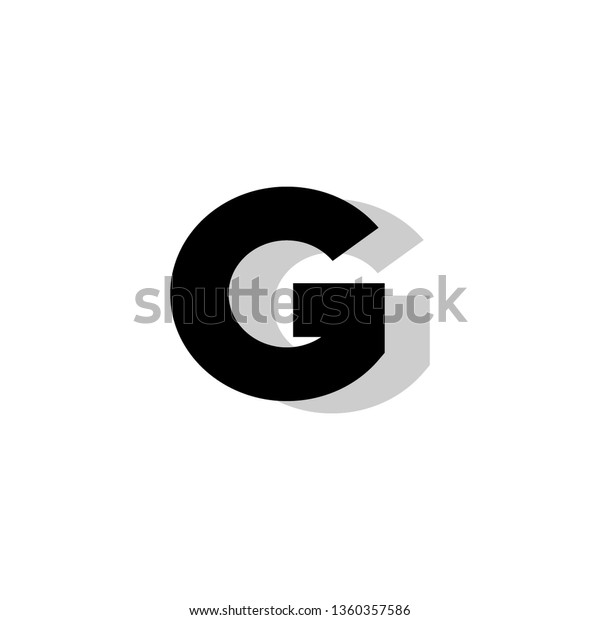 G Font Logo Modern Design Vector Stock Vector (Royalty Free) 1360357586 ...