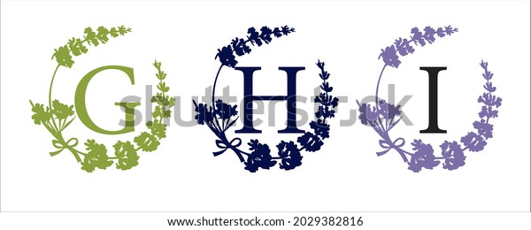 G H Letter Set Modern Handdrawn Stock Vector (Royalty Free) 2029382816 ...