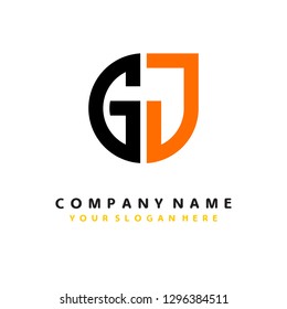 G J Initial Letter Modern Logo Stock Vector (Royalty Free) 1296384511 ...