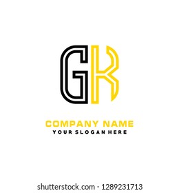 G K Initial Letter Modern Logo Stock Vector (Royalty Free) 1289231713 ...
