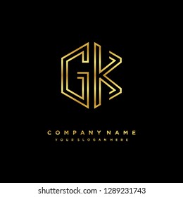 G K Initial Letter Modern Logo Stock Vector (Royalty Free) 1289231743 ...