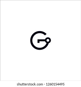 G G Key Letter Icon Vector Stock Vector (Royalty Free) 1260154495 ...