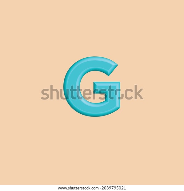 G Letter Blue Colour Stock Vector (Royalty Free) 2039795021 | Shutterstock
