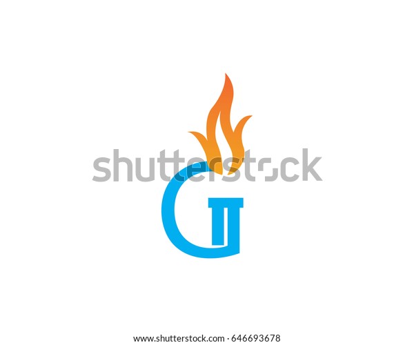 G Letter Fire Industry Logo Stock Vector (Royalty Free) 646693678 ...