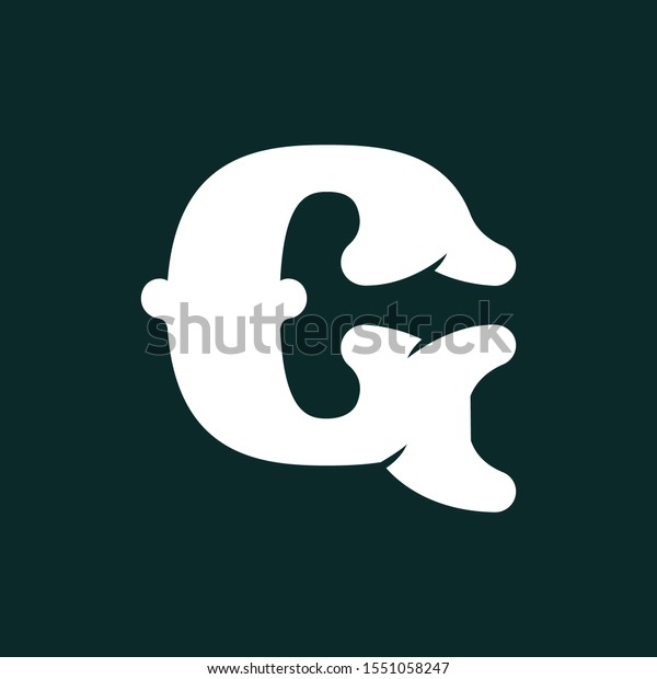 G Letter Logo Made Bones Vector Stock Vector (Royalty Free) 1551058247 ...