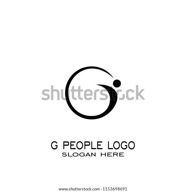 G Letter Logo People Logo Vector Stock Vector (Royalty Free) 1153698691