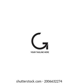 G Letter Simple Logo Design Stock Vector (Royalty Free) 2006632274 ...