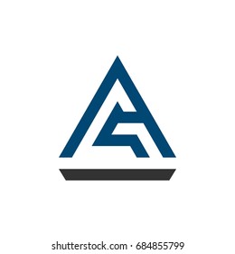 G Letter Triangle Logo Template Illustration Stock Vector (Royalty Free ...