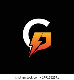 489 G lightning logo Images, Stock Photos & Vectors | Shutterstock
