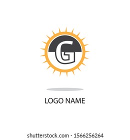 G Sun Logo Icon Design Template Stock Vector (Royalty Free) 1584938422