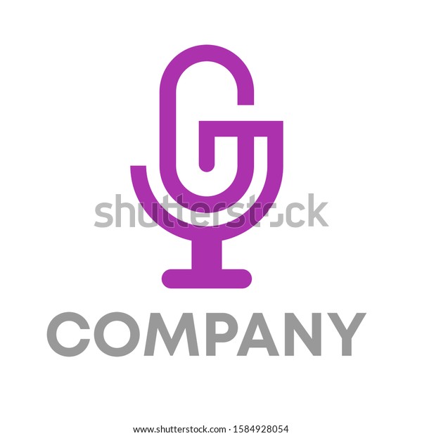 G Microphone Logo Icon Design Template Stock Vector (Royalty Free ...