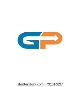 G P Letter Stock Vector (Royalty Free) 731816827