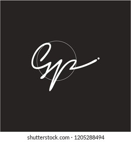 G P Signature Initial Logo Template Stock Vector (Royalty Free ...
