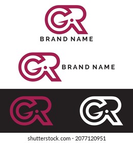 G R Initial Logo Concept Building Stock Vector (Royalty Free ...