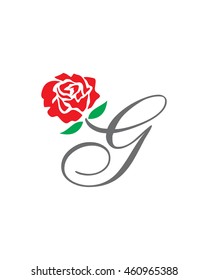 G Rose Logo Rose Logo Stock Vector (Royalty Free) 460965388 | Shutterstock