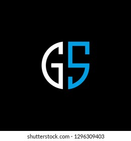 G S Initial Letter Modern Logo Stock Vector (Royalty Free) 1296309403 ...