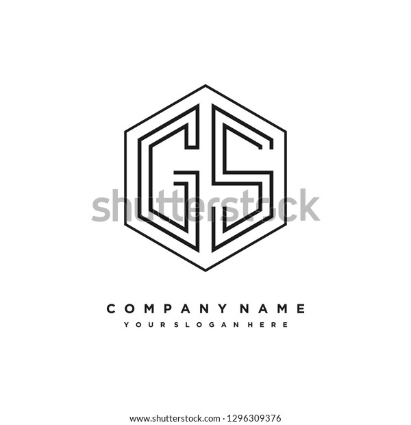 G S Initial Letter Modern Logo Stock Vector (Royalty Free) 1296309376 ...
