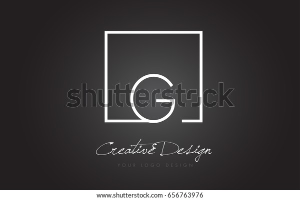 G Square Framed Letter Logo Design Stock Vector (Royalty Free ...