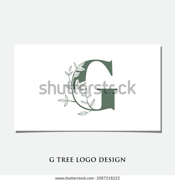 G Tree Luxury Logo Design Vector Stock Vector (Royalty Free) 2087218222