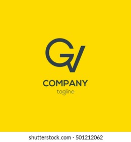 G V Letter Logo Design Vector Stock Vector (Royalty Free) 501212062 ...