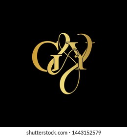 G Gi Logo Initial Vector Mark 스톡 벡터(로열티 프리) 1443150755
