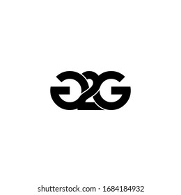 G2g Original Monogram Logo Design Stock Vector (Royalty Free ...