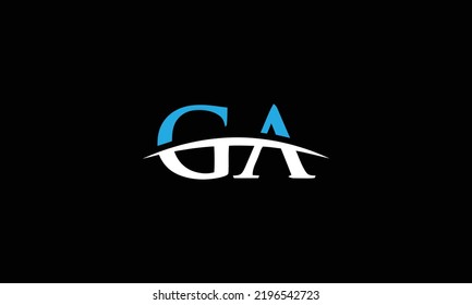 Ga Letter Logo Ga Logo Icon Stock Vector (Royalty Free) 2196542723 ...