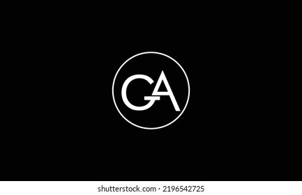 Ga Letter Logo Ga Logo Icon Stock Vector (Royalty Free) 2196542725 ...
