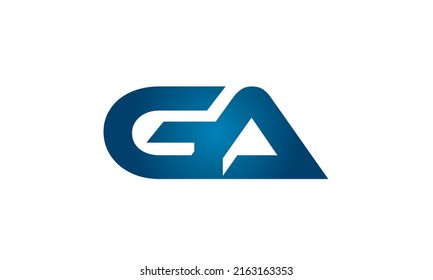 Ga Linked Letters Logo Icon Stock Vector (Royalty Free) 2163163353 ...