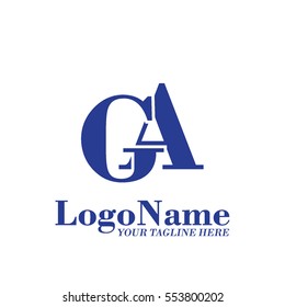Ga Logo Stock Vector (Royalty Free) 553800202 | Shutterstock