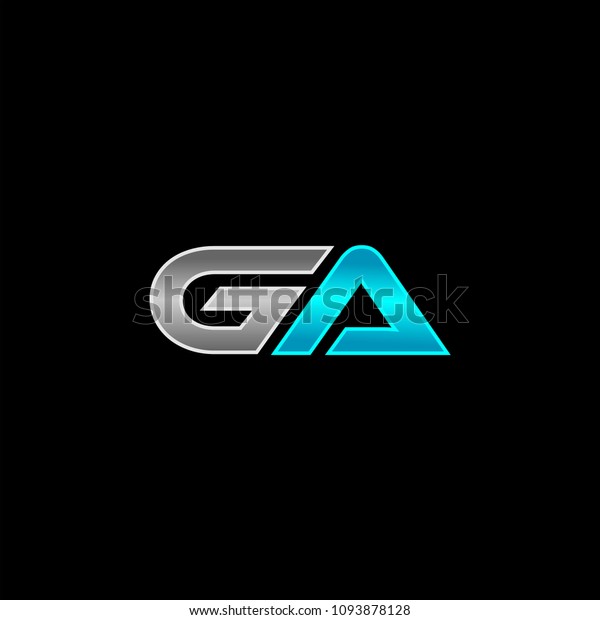 Ga Logo Design Template Letter Logo Stock Vector (Royalty Free ...