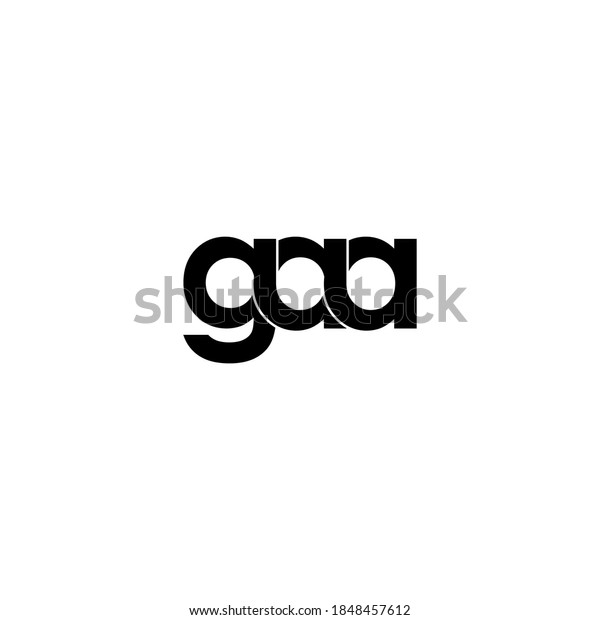 Gaa Letter Original Monogram Logo Design Stock Vector (Royalty Free ...