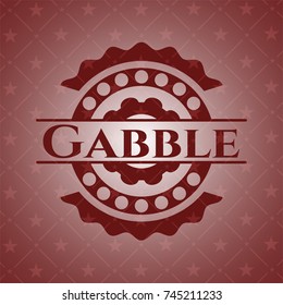 Gabble Badge Red Background Stock Vector (Royalty Free) 745211233 ...