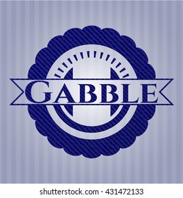 Gabble Emblem Jean Background Stock Vector (Royalty Free) 431472133 ...