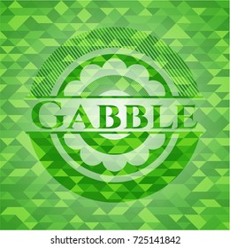 Gabble Green Emblem Triangle Mosaic Background Stock Vector (Royalty ...