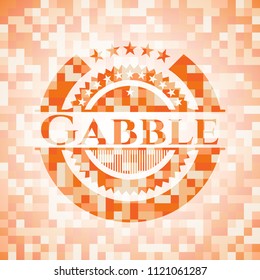 Gabble Orange Mosaic Emblem Stock Vector (Royalty Free) 1121061287 ...