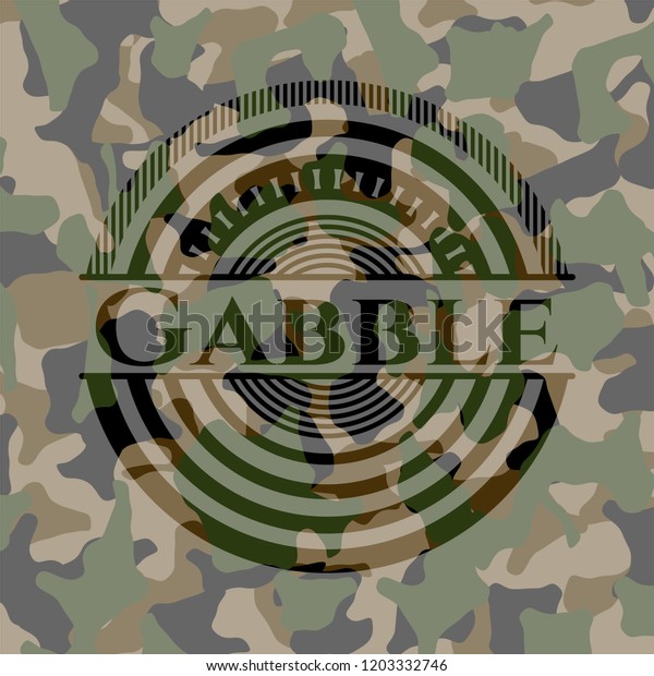 Gabble Written On Camo Texture Stock Vector (Royalty Free) 1203332746 ...