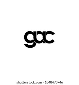 Gac Letter Original Monogram Logo Design Stock Vector (Royalty Free ...
