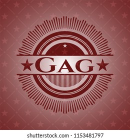 Gag Badge Red Background Stock Vector (Royalty Free) 1153481797 ...