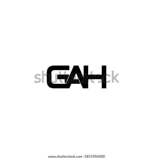 Gah Letter Original Monogram Logo Design Stock Vector (Royalty Free ...