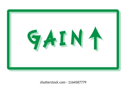 Gain Word Card Stock Vector (Royalty Free) 1164587779 | Shutterstock