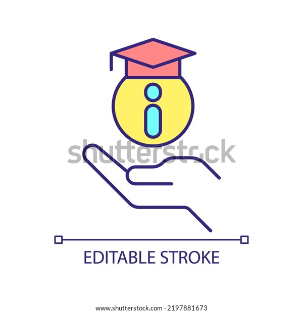 Gaining New Knowledge Rgb Color Icon Stock Vector (Royalty Free ...