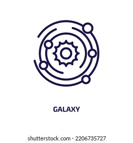 Galaxy Icon Astronomy Collection Thin Linear Stock Vector (Royalty Free ...