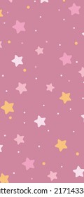 Galaxy Star Wallpaper Patterns Star Pink Stock Vector (Royalty Free) 2171433801 | Shutterstock