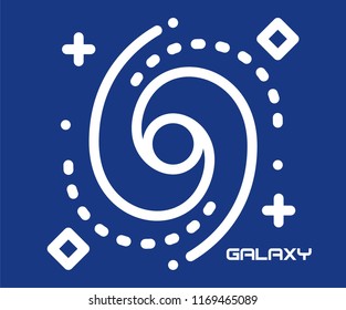 Galaxy Symbol Vector Icon Stock Vector (Royalty Free) 1169465089 ...