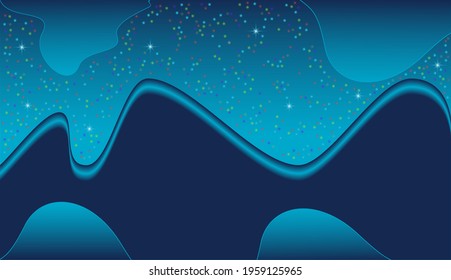 Galaxy Wave Design Background Blue Color Stock Vector (Royalty Free ...