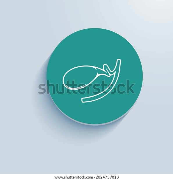 Gallbladder Surgery Icon Vector Design Stock Vector (Royalty Free ...