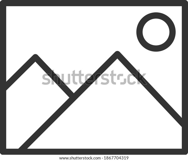 Gallery Icon Logo Illustrator Stock Vector (Royalty Free) 1867704319 ...